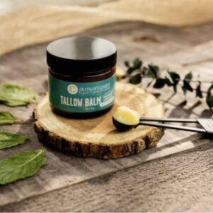 Dr. Cowan's Garden Tallow Skin Care Balm 2 ounces. Winter Armor with Turpentine - Made with 100% grass-fed tallow and organic ingredients