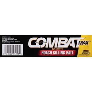 Combat Max 12 Month Roach Killing Bait, Small Roach Bait Station, Child-Resistant, 18 Count