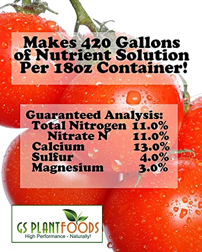 GS Plant Foods Cal-Mag 420 Dry Super Concentrate, Makes 420 Gallons of Nutrient Solution, 18 Ounces, Calcium/Magnesium Fertilizer