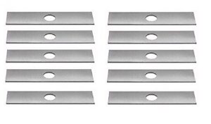 lawn & garden amc set of 10 edger blades compatible with green machine 237001 maruyama 216062 red max 6367-15110 6477, echo 720-237-001, ryobi 613223