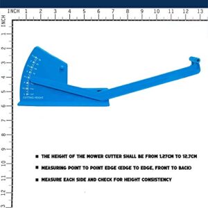 Lawnmower Umbrella Leveling Deck Gauge Level of Set Level 2 per Deck Measurement for gauges Patio Lawn & Garden Hand Tool Set (Blue, One Size)