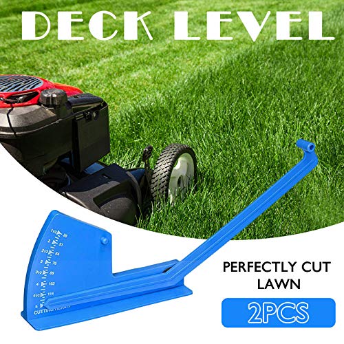 Lawnmower Umbrella Leveling Deck Gauge Level of Set Level 2 per Deck Measurement for gauges Patio Lawn & Garden Hand Tool Set (Blue, One Size)