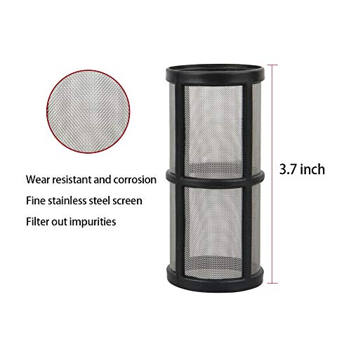 Sooprinse Garden Hose Inlet Filter for High Pressure Washer, Sediment Filter Attachment, 40 Mesh Screen, Extra 2 Pcs 100 Mesh, 3PCS O-Ring and 4PCS Filter Hose Washer