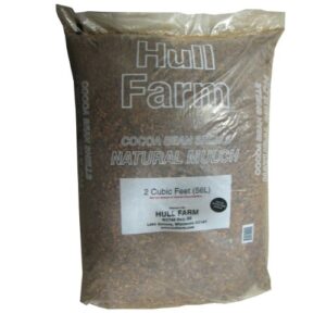 hull farm 50150 cocoa bean shell mulch, 2 cubic feet