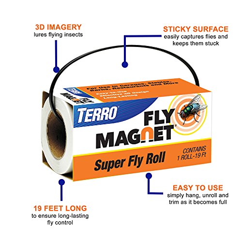 Terro T521 Super Fly Roll Magnet Fly Trap, White