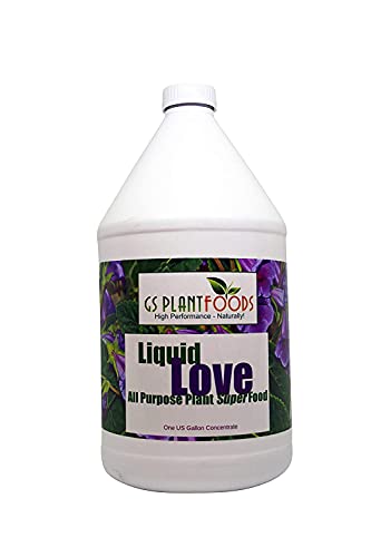 Liquid Love Plant Food by GS Plant Foods- All Purpose Plant Fertilizer (1 Gallon) - Liquid Fertilizer for Herb Gardens, House Plants, Vegetables, Fruit Trees, Lawns & Shrubs