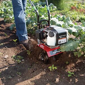 EARTHQUAKE 41999 MC43 Cultivator, 43cc 2-Cycle Viper Engine, 6-10” Adjustable Width, 8” Max Depth, Overhand Handlebars, Lightweight, U.S. Based Customer Service, Red/Black