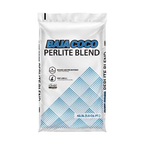 coco coir perlite blend 1.5 cu. ft. /42.5 liter/ 40 dry quarts pre bufferd washed low ec coconut coir organic indoor outdoor garden coco fiber