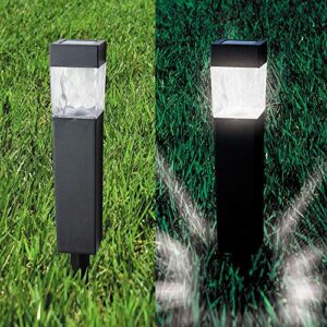 UNNYLLY Solar Pathway Lights Landscape Lights Outdoor Bright Warm Yellow Solar Powered LED Garden Lights for Lawn, Patio, Yard,12Pack