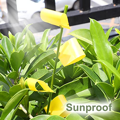 ALLRoad 42 Pcs Yellow Sticky Houseplant Traps Gnat Flying Insect Trap Indoor Fruit Fly Stakes Trap