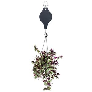 Atvobiy 4 Pack Plant Hook Pulley Retractable Plant Pulleys for Hanging Plants Heavy Duty Outdoor Adjustable Plant Hanger Pulley for Hanging Baskets