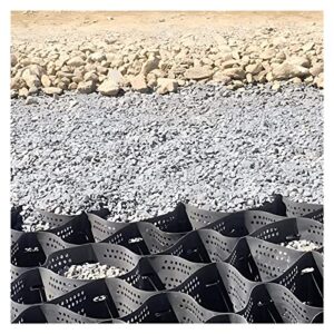 zmql heavy duty geo grid ground grid, gravel stabilizer grid for driving load, 6.5/10/13/16/19.7 ft wide, garden path embankment reinforcement (size : 2x6m/6.5×19.7ft)