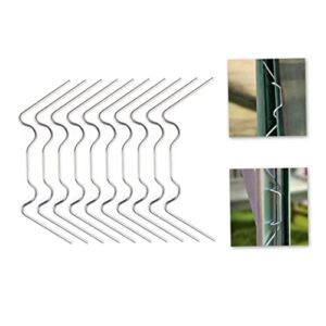 Greenhouse W Wire Clips Stainless Steel Greenhouse Glass Pane Nails Glass Fixing Clips,Greenhouse Fixing Clip Accessories Silver 75pcs.