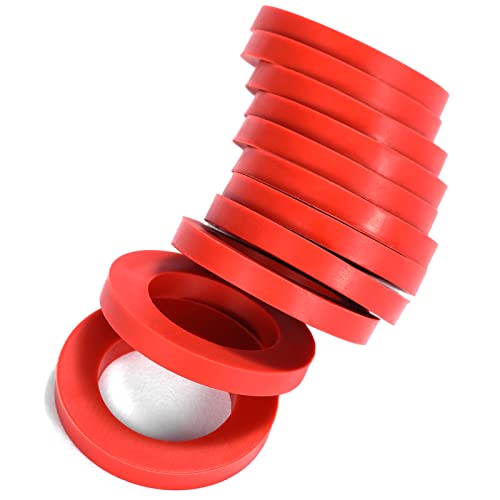 40 Pieces Garden Hose Washer Rubber, Heavy Duty Red Rubber Washer Fit All Standard 3/4 Inch Garden Hose Fittings