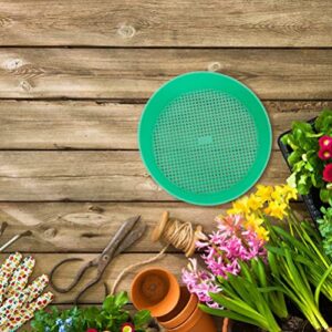 Happyyami Hand Tools Bonsai Tools 6pcs Soil Sieve Set Garden Riddle Sieve Mesh Garden Mini Metal Stackable Sifting Pan Soil Sand Sieve Gardening Tools for Garden 20. 5X20. 5CM Hand Tools Mesh Strainer