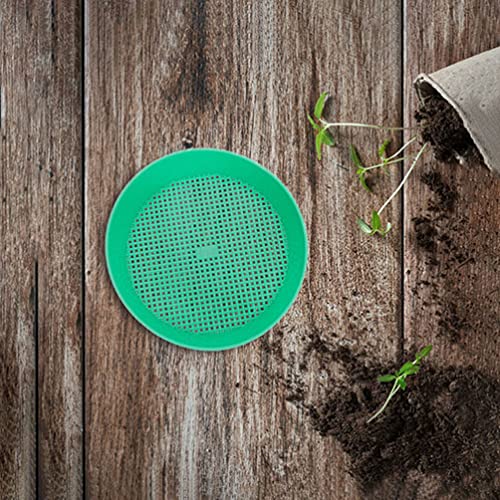 Happyyami Hand Tools Bonsai Tools 6pcs Soil Sieve Set Garden Riddle Sieve Mesh Garden Mini Metal Stackable Sifting Pan Soil Sand Sieve Gardening Tools for Garden 20. 5X20. 5CM Hand Tools Mesh Strainer