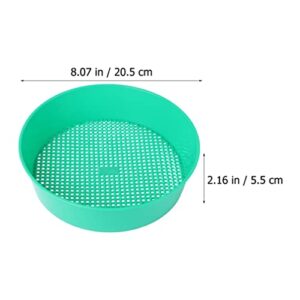 Happyyami Hand Tools Bonsai Tools 6pcs Soil Sieve Set Garden Riddle Sieve Mesh Garden Mini Metal Stackable Sifting Pan Soil Sand Sieve Gardening Tools for Garden 20. 5X20. 5CM Hand Tools Mesh Strainer