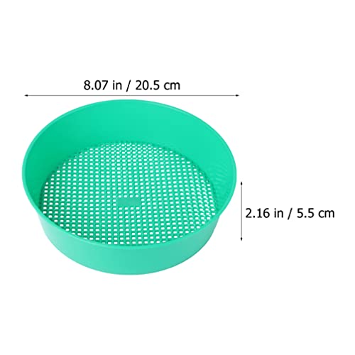 Happyyami Hand Tools Bonsai Tools 6pcs Soil Sieve Set Garden Riddle Sieve Mesh Garden Mini Metal Stackable Sifting Pan Soil Sand Sieve Gardening Tools for Garden 20. 5X20. 5CM Hand Tools Mesh Strainer