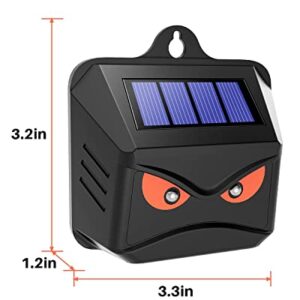 8 Pack Solar Animal Repeller Nocturnal Animal Predator Deterrent Devices with Red Light Waterproof Deer Coyote Fox Skunk Rabbit Repellent for Garden Yard Farm Chicken Coop