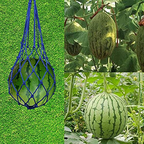 Melon Hammocks Cradles 5 Pack Net Bag to Prevent Falling Perfect for Growing Cantaloupe Pumpkin Watermelon in Vertical Garden (Yellow)