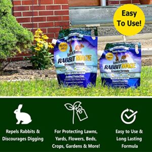 Nature’s MACE Rabbit Repellent 3lb Granular / Treats 1,350 Sq. Ft. / Rabbit Repellent and Deterrent / Keep Rabbits Out of Your Lawn and Garden / Safe to use Around Children & Plants