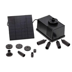 xunmaifbt solar powered pond pump 1.5w solar water pump, birdbaths&ponds,solar powered water fountains submersible pump kit garden decorations