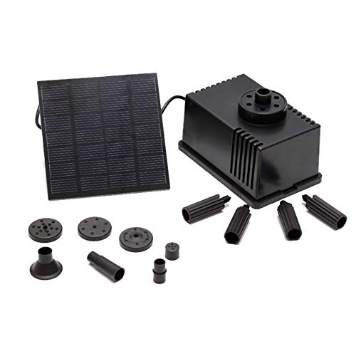 XUNMAIFBT Solar Powered Pond Pump 1.5W Solar Water Pump, Birdbaths&Ponds,Solar Powered Water Fountains Submersible Pump Kit Garden Decorations