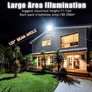 SERWING Led Flood Light 200W Outdoor Lights, 23,000LM Super Bright with 5000K Daylight, IP66 Waterproof LED Flood Lights Outdoor for Garden, Yard, Playground, Basketball Court(1 Pack)