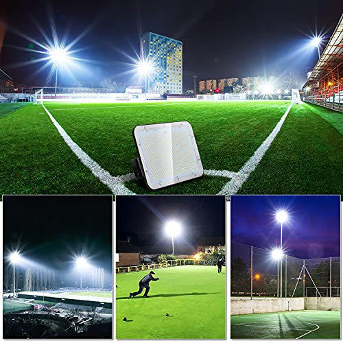 SERWING Led Flood Light 200W Outdoor Lights, 23,000LM Super Bright with 5000K Daylight, IP66 Waterproof LED Flood Lights Outdoor for Garden, Yard, Playground, Basketball Court(1 Pack)