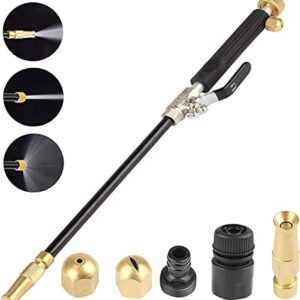 LINNNZI High Pressure Washer Gun, 20MPA Pressure Washer Hose Nozzle Tips Wand Jet Power Washer Sprayer for Car Home Garden Window Glass Washing Cleaning