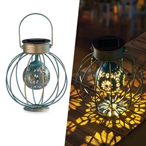 hanging solar lanterns table lamp flower pattern¡­