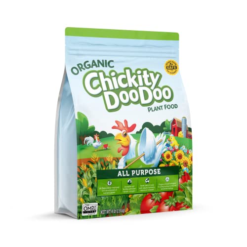 Chickity Doo Doo All Purpose 4lb 2-4-3 | Garden Food | Home and Garden Fertilizer | All Purpose Organic Plant Food