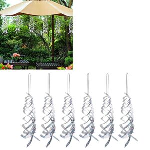 Bird Repellent Reflector, Silver Spiral Bird Repellent Sheet Withstand High Wind Double‑Sided for Bird for Garden for Farm