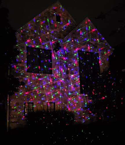 Motion Pattern Firefly 3 Models in 1 Continuous 18 Patterns LEDMALL RGB Outdoor Laser Garden and Christmas Lights with RF Remote Control and Security kit