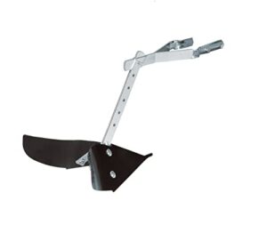 mantis 3333 power tiller plow attachment for gardening, black