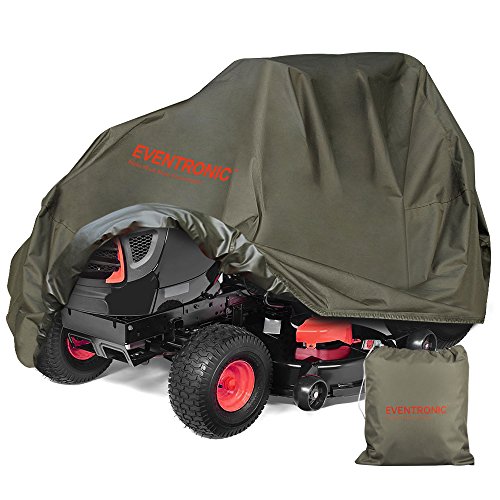 Eventronic Riding Lawn Mower Cover, Riding Lawn Tractor Cover Waterproof Heavy Duty Durable (600D-polyester oxford)