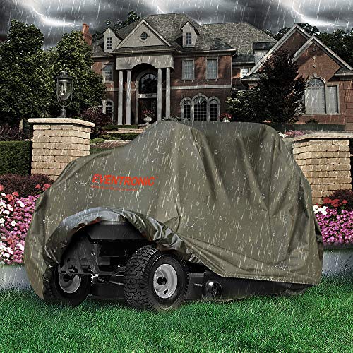 Eventronic Riding Lawn Mower Cover, Riding Lawn Tractor Cover Waterproof Heavy Duty Durable (600D-polyester oxford)