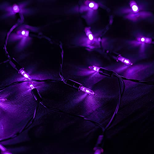 FUNPENY Halloween Christmas 50 LED Mini String Lights, 16FT Battery Operated 8 Modes Waterproof Fairy Lights, Halloween Decorations for Indoor Outdoor Garden