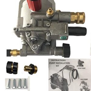 Deluxe Pumps-n-more Excell Replacement Pressure Washer Water PUMP for Honda Excell XR2500 XR2600 XC2600 EXHA2425 XR2625 Pump Kit With Garden Hose Quick Connector and Pressure Quick Coupler