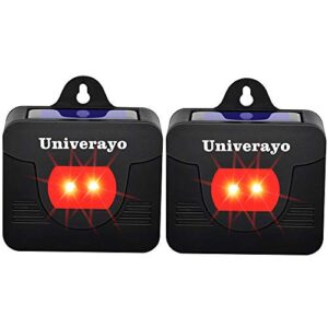 univerayo coyote deterrent solar predator control light deer repellent device for nighttime animal repeller fox skunk repellent raccoon deterrent for outdoor garden yard chicken coop – 2 pack