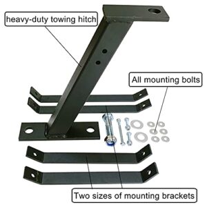 Fivepine Lawn Mower Trailer Hitch Riding Mower Garden Tractor Hitch fit for John Deere/Cub Cadet/Husqvarna/Craftsman -Raise 11 inches