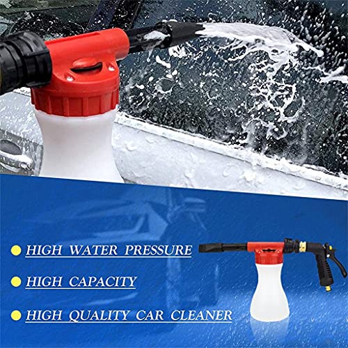 YFQHDD Car Wash Foam Gun Water Gun Jet Garden Washer Hose Wand Nozzle Sprayer Watering Spray Sprinkler Cleaning Tool