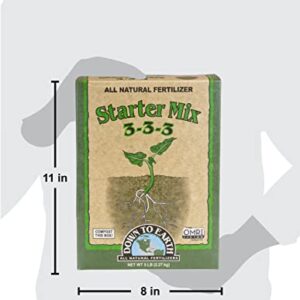 Down to Earth Organic Starter Fertilizer Mix 3-3-3, 5 lb