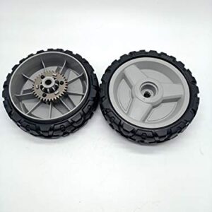 shiosheng 2pcs Lawn Mower Drive Wheels for Husqvarna 580365301