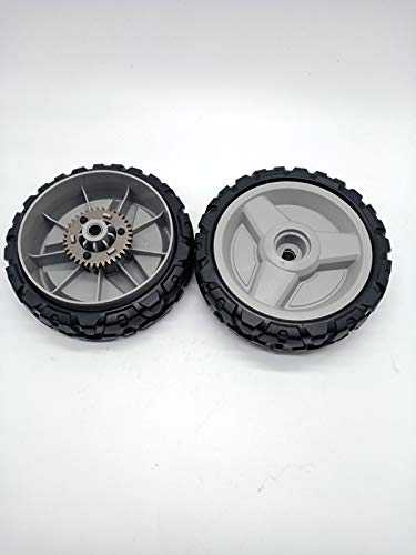 shiosheng 2pcs Lawn Mower Drive Wheels for Husqvarna 580365301