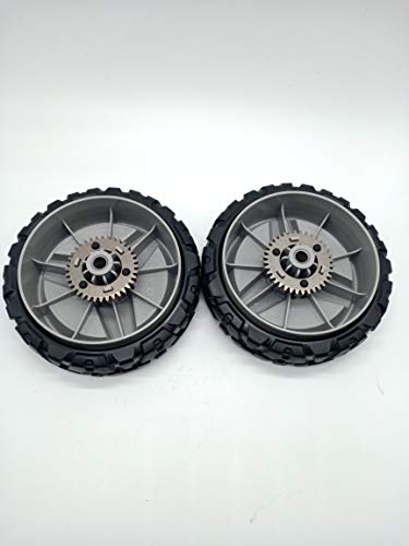 shiosheng 2pcs Lawn Mower Drive Wheels for Husqvarna 580365301