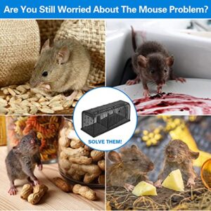 Humane Mouse Trap，Mice Traps for House Indoor Catch and Release for Home No Kill, Chipmunk Traps Live Rat Traps Indoor for Home Safe for Family and Pets No Touch， Best Mouse Traps for Home(6Pack)