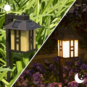 SOLPEX Solar Garden Lights, Garden Lights Solar Powered, Waterproof Solar Yard Lights for Lawn, Patio, Yard, Pathway, Walkway and Driveway（2 Pack, Warm White）