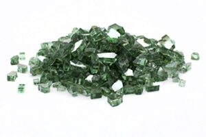 margo garden products dfg25-r07m dragon reflective fire glass, green