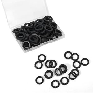 savita 50pcs garden hose washers, rubber washers seals ring garden hose o ring fit all standard 3/4inch garden hose fittings (black)